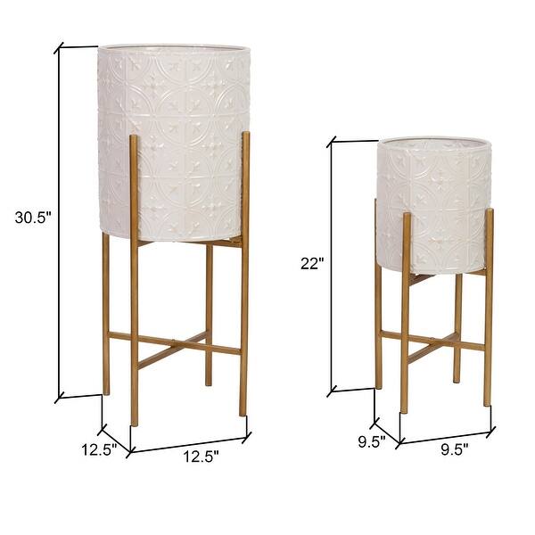 Nala Elegant Raised Planters (Set of 2) - Bed Bath & Beyond - 31864152