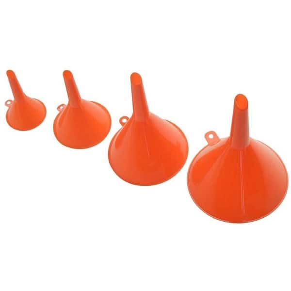 Heavy-Duty 4-Piece Plastic Funnel Set - On Sale - Bed Bath & Beyond ...