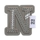 Letter Patch Iron on Alphabet N Patches Embroidered 2 x 2 Inch - Bed ...