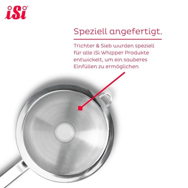 iSi Combination Funnel with Sieve Insert for Whippers - 12" x 5" - Bed ...