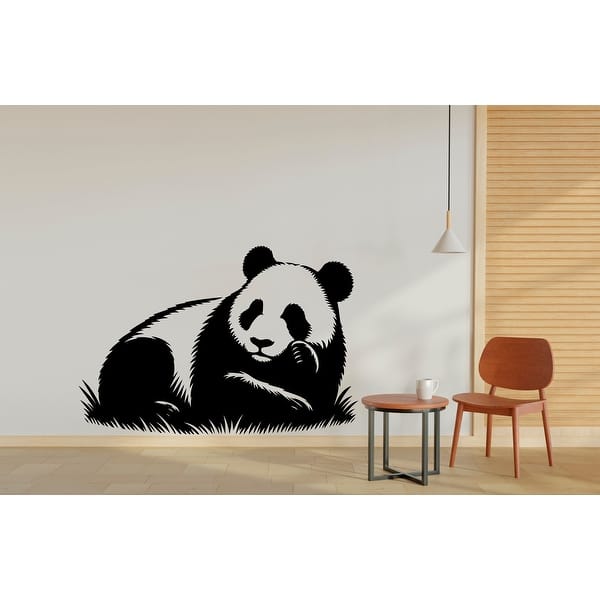 sleeping panda decal
