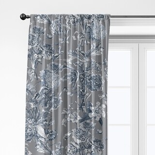 Alexandria Shadow Cotton Simple Top Pocket Drapery Panel Set of 2 - Bed ...