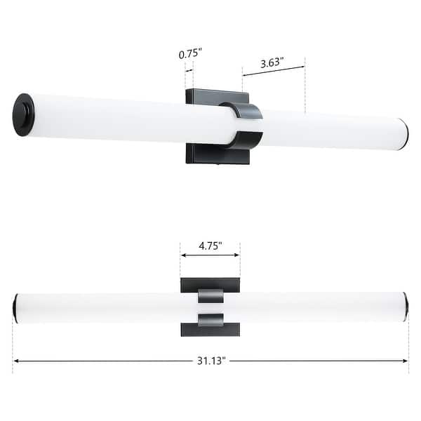 1 - Light Dimmable Bathroom Vanity Light LED Bath Bar - Bed Bath ...