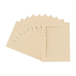 Pack of TEN 24x30 Mats Bevel Cut for 22x26 Photos - Acid Free Cream ...