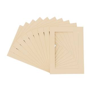 Pack of TEN 27x40 Mats Bevel Cut for 25x38 Photos - Acid Free Cream ...