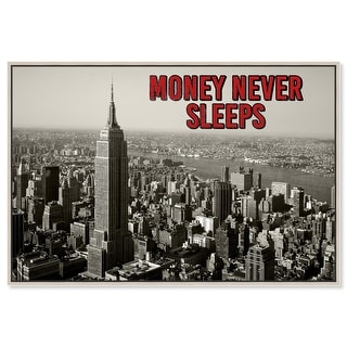 NYC Money Canvas Modern Mancave Art Prints by Notoriart - Bed Bath ...