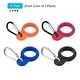 Silicone Water Bottle Clip with Buckle 4pcs Drink Holder Hook - Black ...