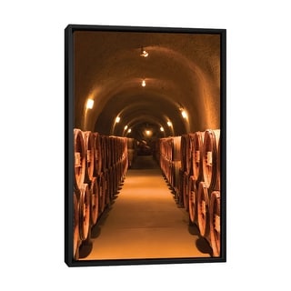 iCanvas "Winery Cask Room, Pine Ridge Vineyards, Napa Valley AVA ...