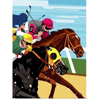 "Horse race, side view" Poster Print - Multi - Bed Bath & Beyond - 21479391