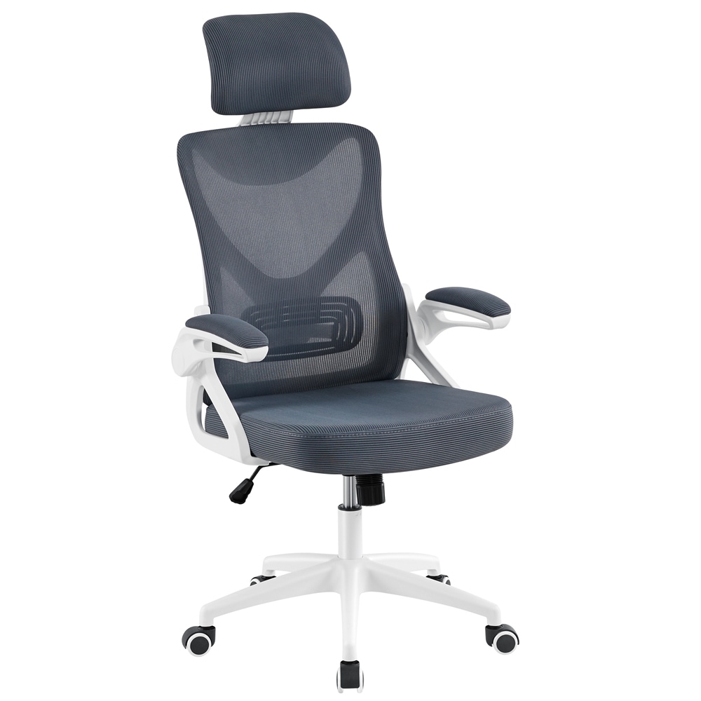 Yaheetech High Back Mesh Office Chair with Flip up Armrest Ergonomic Desk Chair N A On Sale Bed Bath Beyond 39408761