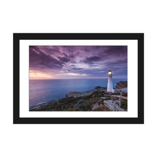 iCanvas "New Zealand, North Island, Castlepoint. Castlepoint Lighthouse ...