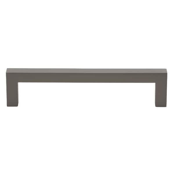 GlideRite 5 Inch Center to Center Solid Square Bar Pull Graphite - 21683-128-GPH - Bed Bath ...