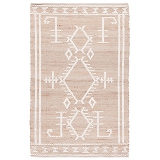 SAFAVIEH Handmade Flatweave Natural Fiber Dieuwertje Jute & Wool Rug ...
