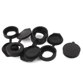 Key Panel Rubber Cam Lock Dust Cover 35mm Out Dia Black 6pcs - Bed Bath ...