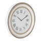White Metal Decorative Wall Clock - 24 x 3 x 24Round - Bed Bath ...