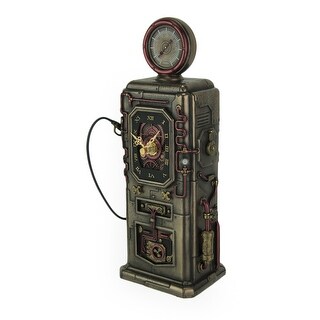 Steampunk Fuel Dispenser Working Clock Tower Statue - 11.25 X 3.25 X 3. ...