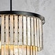 CraftHome Coastal Natural Capiz shells Round Chandelier 5-Light Modern ...