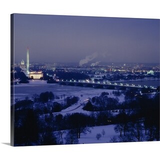 "High angle view of a city, Washington DC" Canvas Wall Art - Bed Bath ...