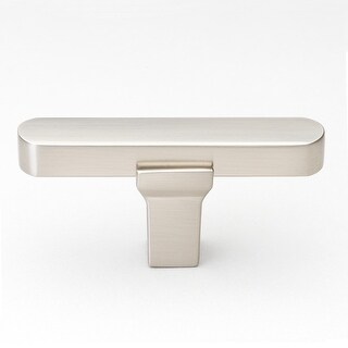 GlideRite 2.25 inch Solid Flat Drawer Cabinet T Knob, 4842-T-SN - Bed ...