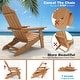 WINSOON All Weather HIPS Outdoor Folding Adirondack Chairs Outdoor ...
