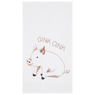 Oink Oink Flour Sack Cotton Kitchen Towel - Bed Bath & Beyond - 35680613