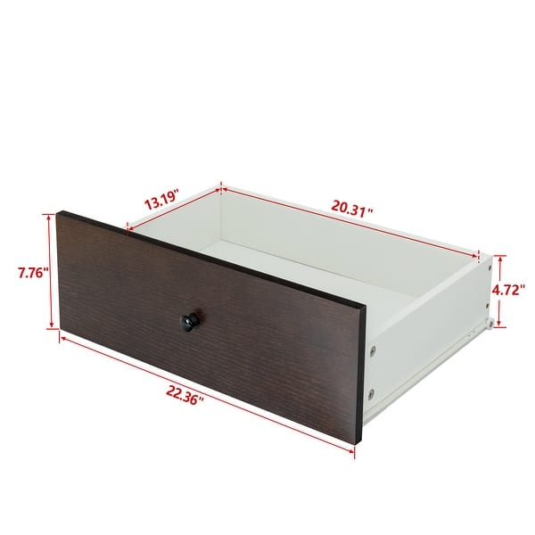 Solid Wood surface drawer dresser bar with retro round handle - Bed ...