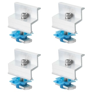 Solar Panel Mounting Brackets Adjustable End Clamps Aluminum 50mmx40mm ...