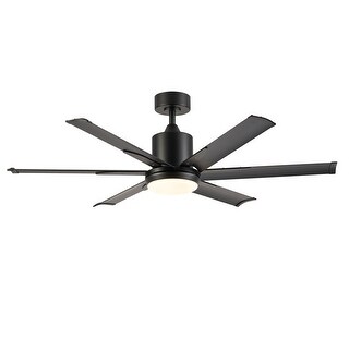 CO-Z 52" 6 - Blade Aluminum Ceiling Fan with LED Light Kit and Remote ...