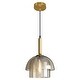 1Light Accent lights for indoor use Brown wood pendant light Country ...