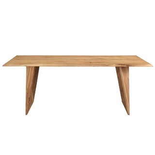 Solid Wood Angled Leg Dining Table - 80 Inch - Bed Bath & Beyond - 31621962
