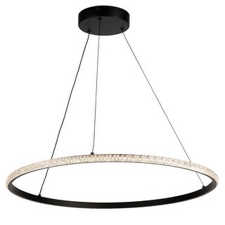 Artcraft Nova - LED Pendant - 30W - Black - Bed Bath & Beyond - 38453201