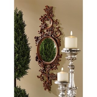 Design Toscano Delphine Accent Wall Mirror - Antique Gold - A - Bed ...