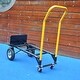 Hand Truck Dual Purpose 2 Wheel Dolly Cart and 4 Wheel Push Cart with ...