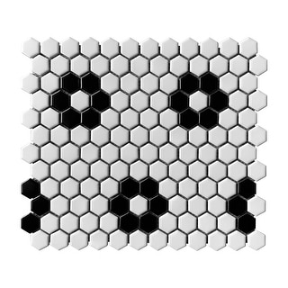 Porcelain Mosaic Tiles - Rhombus Wall and Floor Tiles - Case (10 Sheets ...