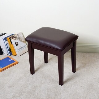 Multifunctional Vanity Stool,Makeup Dressing Stool with PU Seat - Bed ...