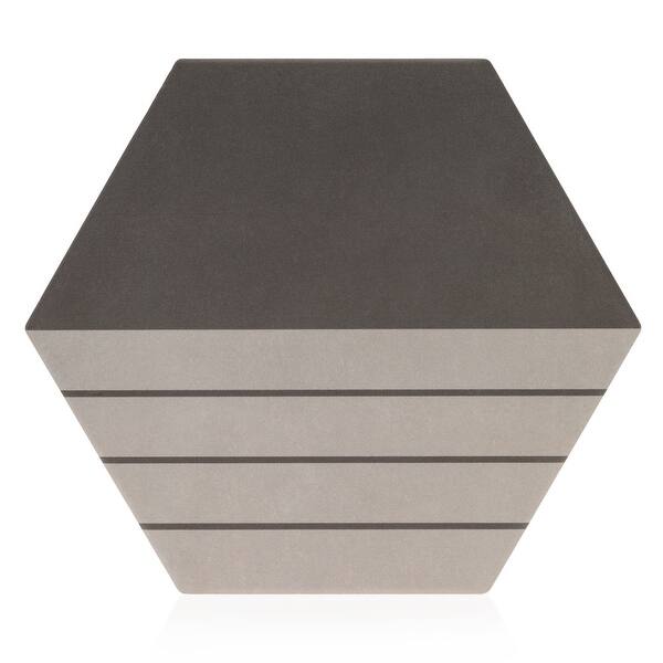 Industry Tile 7x8 Norway Black Lines Porcelain Floor and Wall Tile (5. ...