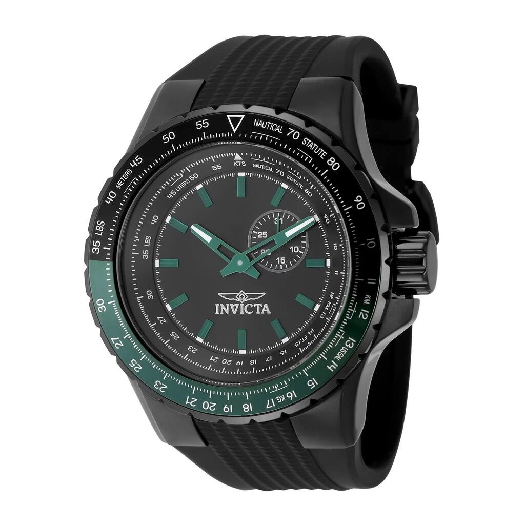 Invicta Men's 49732 Aviator Quartz VD72 Blue Dial Watch - Overstock ...