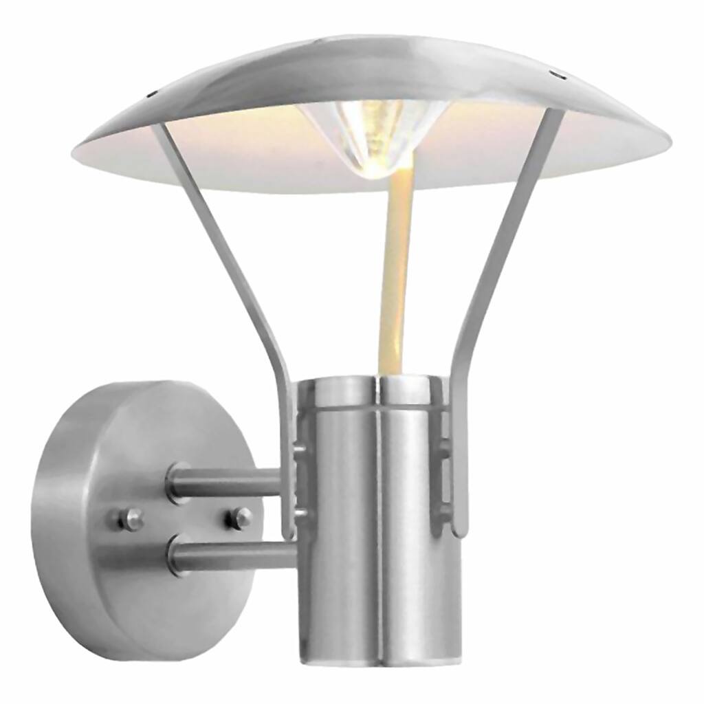 Eglo Roofus 1-Light Stainless Steel Outdoor Wall Light - Overstock ...
