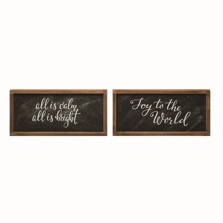 Small MDF Christmas Mantle Decor Set of Two Home Decorations - Bed Bath ...