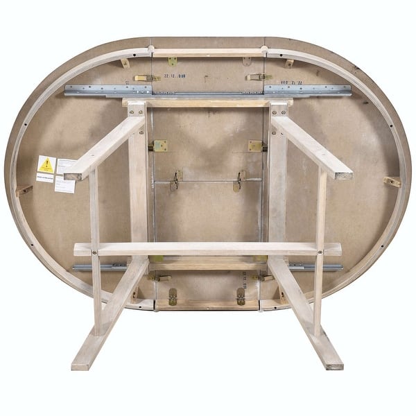 Wood Dining Table Round Extendable Dining Table - Bed Bath & Beyond ...