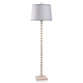 StyleCraft Dann Foley - Lifestyle Metal Floor Lamp - Beige Finish - Bed ...