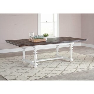Caliban Latte and Vintage White Rectangle Dining Table - Bed Bath & Beyond - 33989050