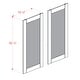 Palace Imports 100% Solid Wood Pantry Cabinet Double Door Kit, Set of 2 ...