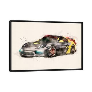 iCanvas "Porsche GT4 V II" by Paul Rommer Framed - Bed Bath & Beyond ...