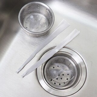 100Pcs Kitchen Sink Strainer Filter Net Bathroom Drain Colander Hair ...