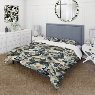 Designart "Industrial Fusion " modern bedding covert set with 2 shams ...