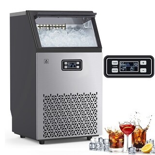 Commercial Ice Maker Machine, 150Lbs/24H with 33Lbs Storage - On Sale ...