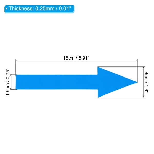 24Pcs 6" Length Directional Arrow Sticker Self Adhesive Decal Sign ...