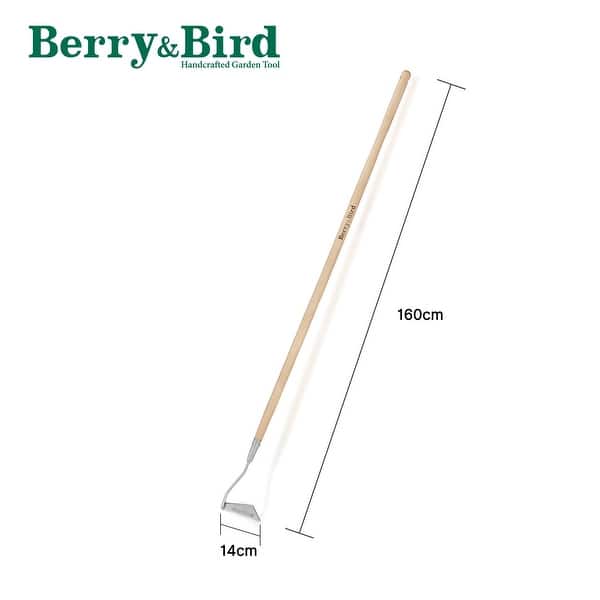 Swoe Garden Hoe, Stainless Steel Long Handled 3 Edge Hoe, Mini Angled ...