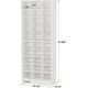 30 Pairs Tall Shoe Cabinet, 10 Tiers White Wooden Shoe Storage Rack for ...